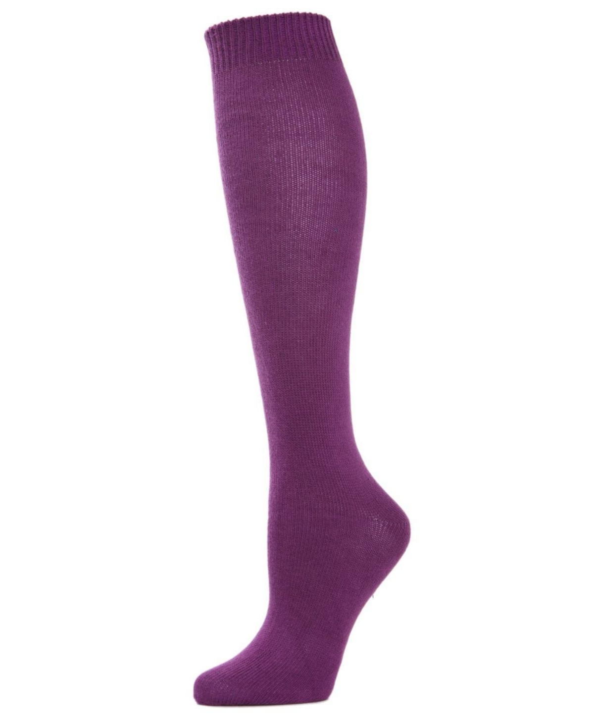 Click here for MeMoi Womens Cotton Blend Solid Knit Knee High Soc... prices