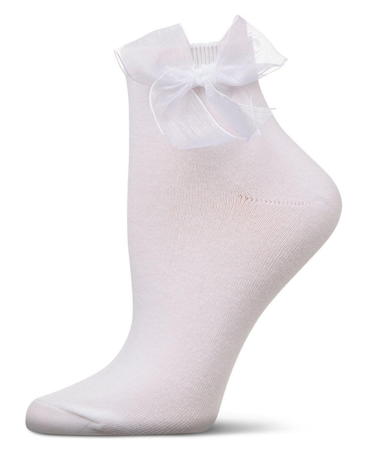 Click here for MeMoi Womens Cotton Rich Tulle Bow Trimmed Ankle S... prices