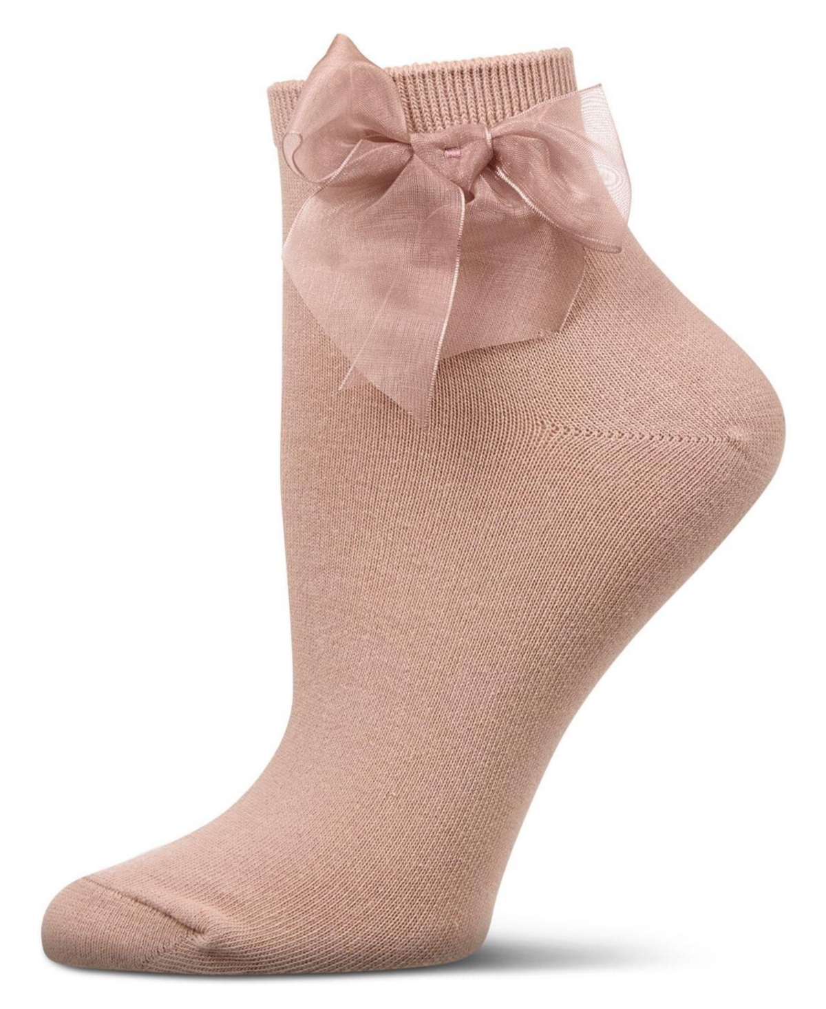 Click here for MeMoi Womens Cotton Rich Tulle Bow Trimmed Ankle S... prices
