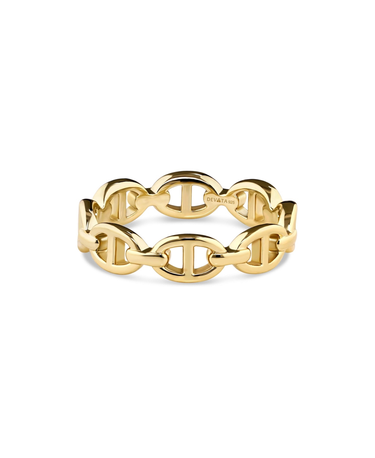 Click here for Devata Mariner Link Ring in Gold Plated Sterling S... prices
