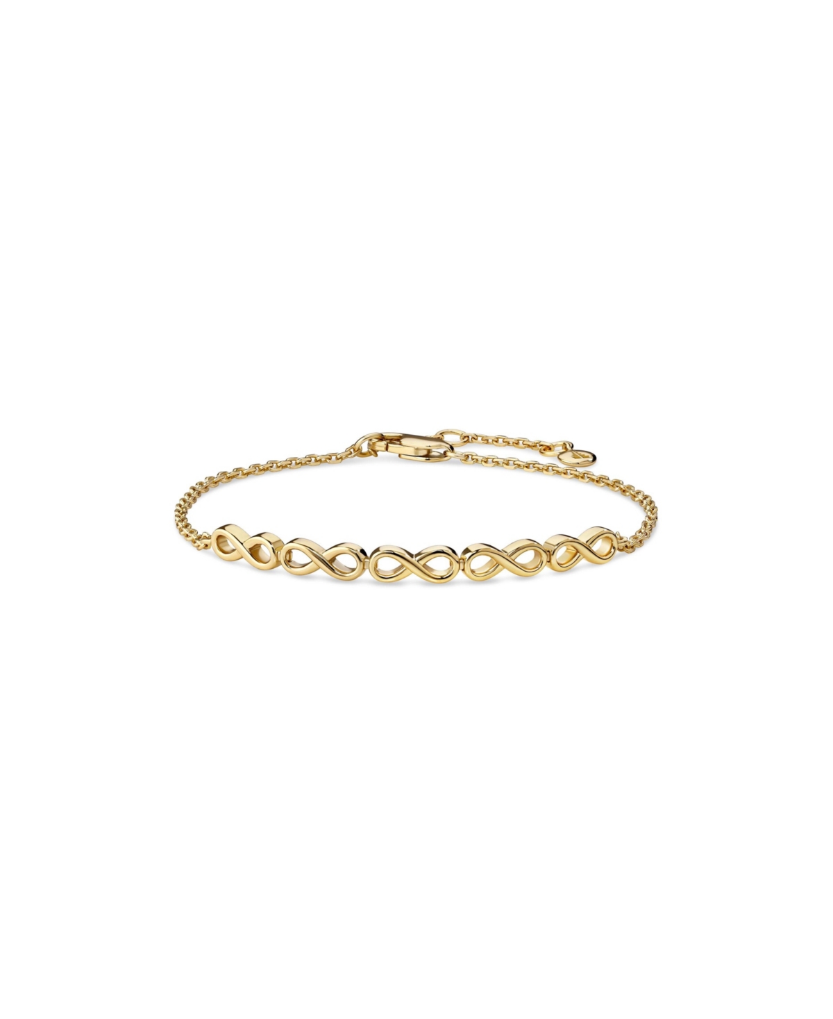 Click here for Devata Infinity Chain Bracelet in Gold Plated Ster... prices