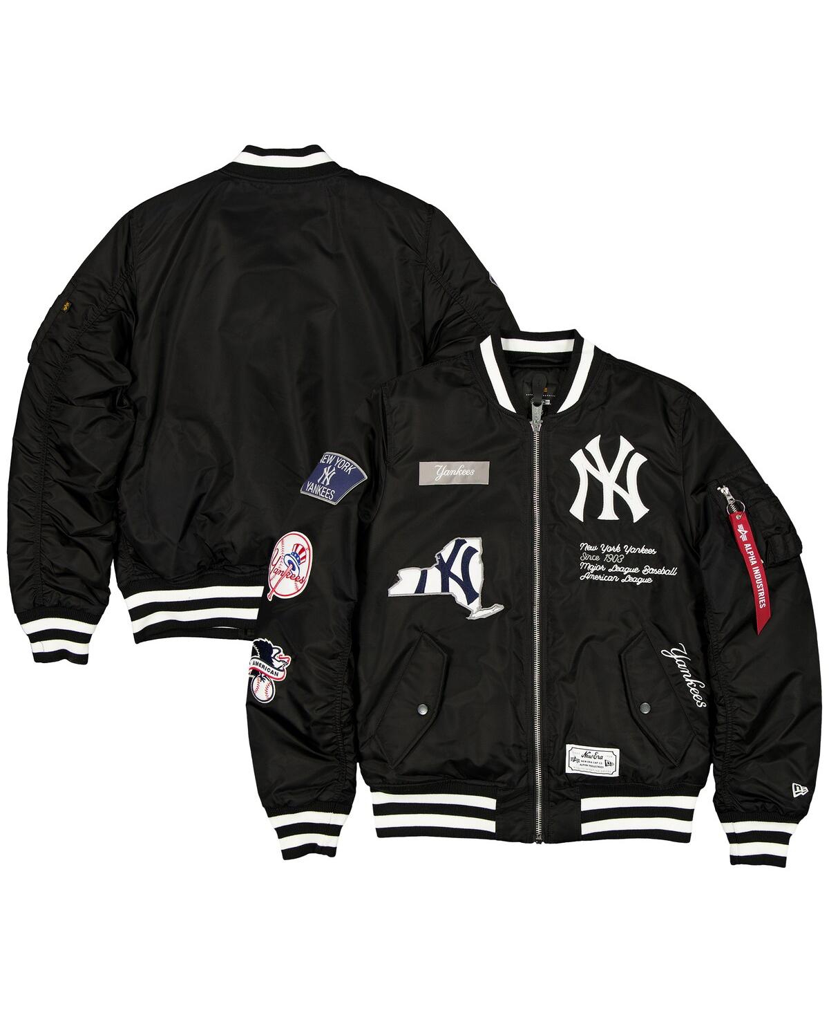 Click here for New Era Mens Black New York Yankees Full-Zip Bombe... prices