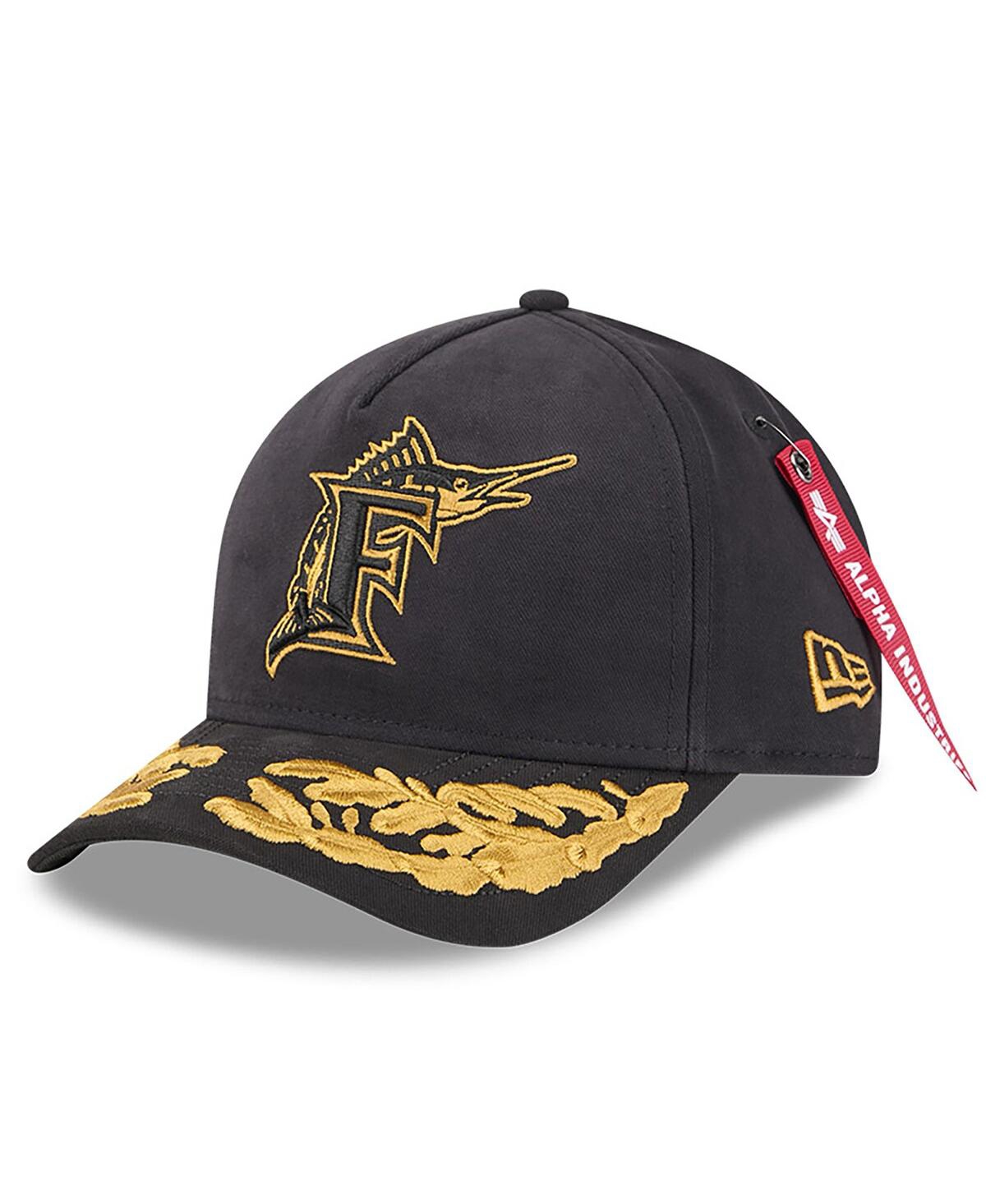 Click here for New Era Mens Black Florida Marlins A-Frame 9FORTY... prices
