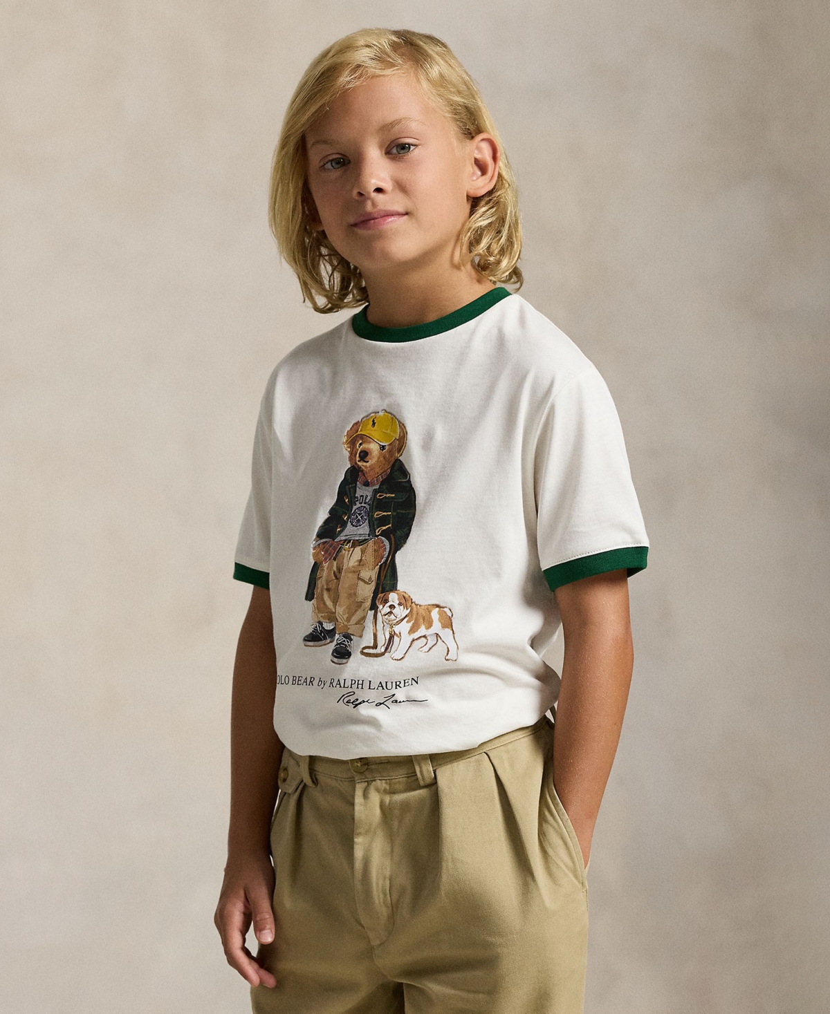 Click here for Polo Ralph Lauren Big Boys Polo Bear Cotton Ringer... prices