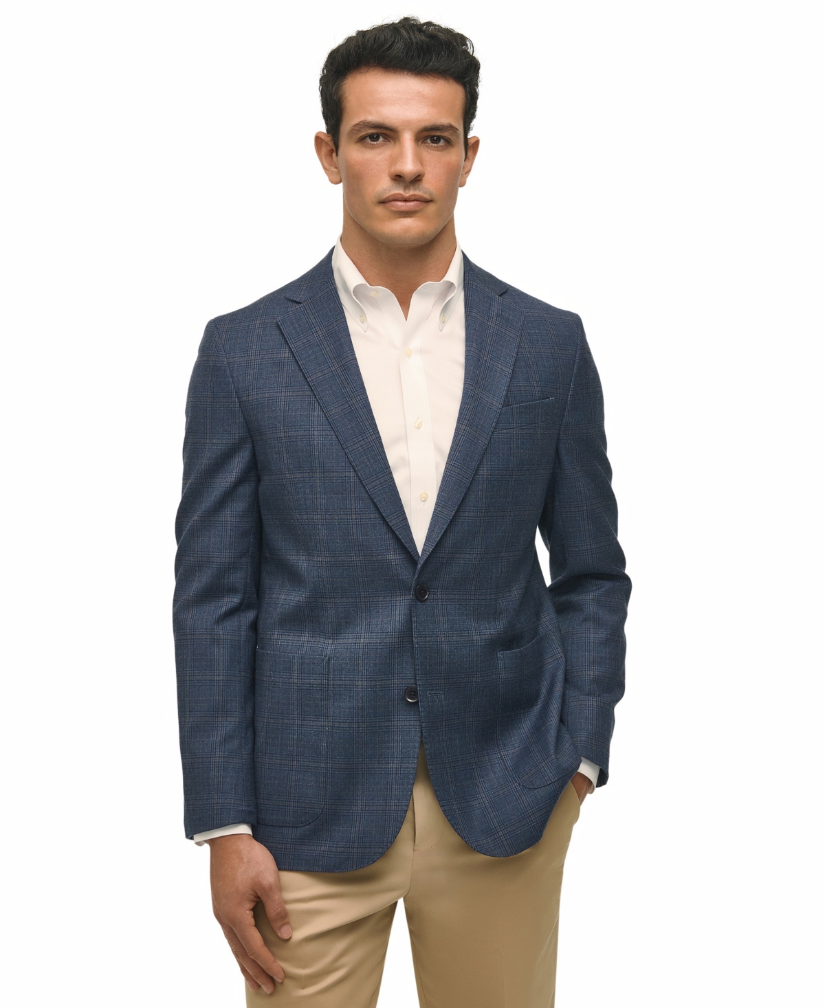 Click here for B by Brooks Brothers Mens Classic-Fit Wool Blend S... prices