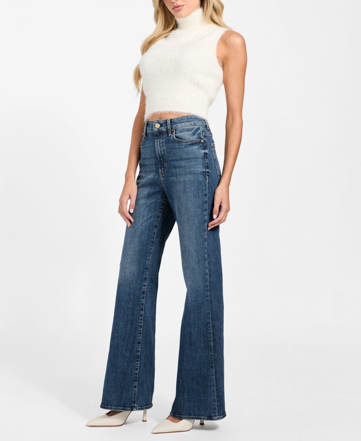Click here for Guess Womens Classic Faye High Rise Bootcut Jeans... prices