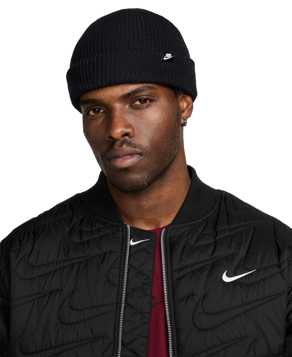 Click here for Nike Mens Gray Futura Terra Cuffed Knit Hat - Blac... prices
