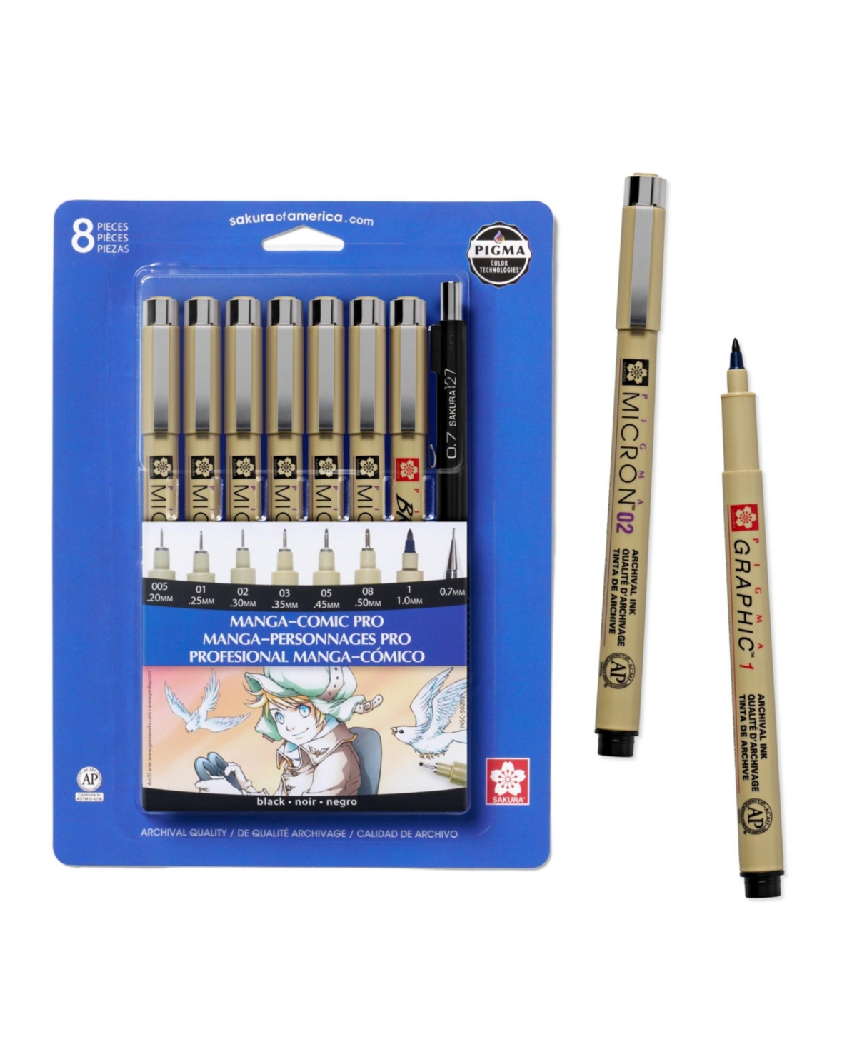 Click here for Sakura Pigma Micron Cube Collection Ink Pen Set prices