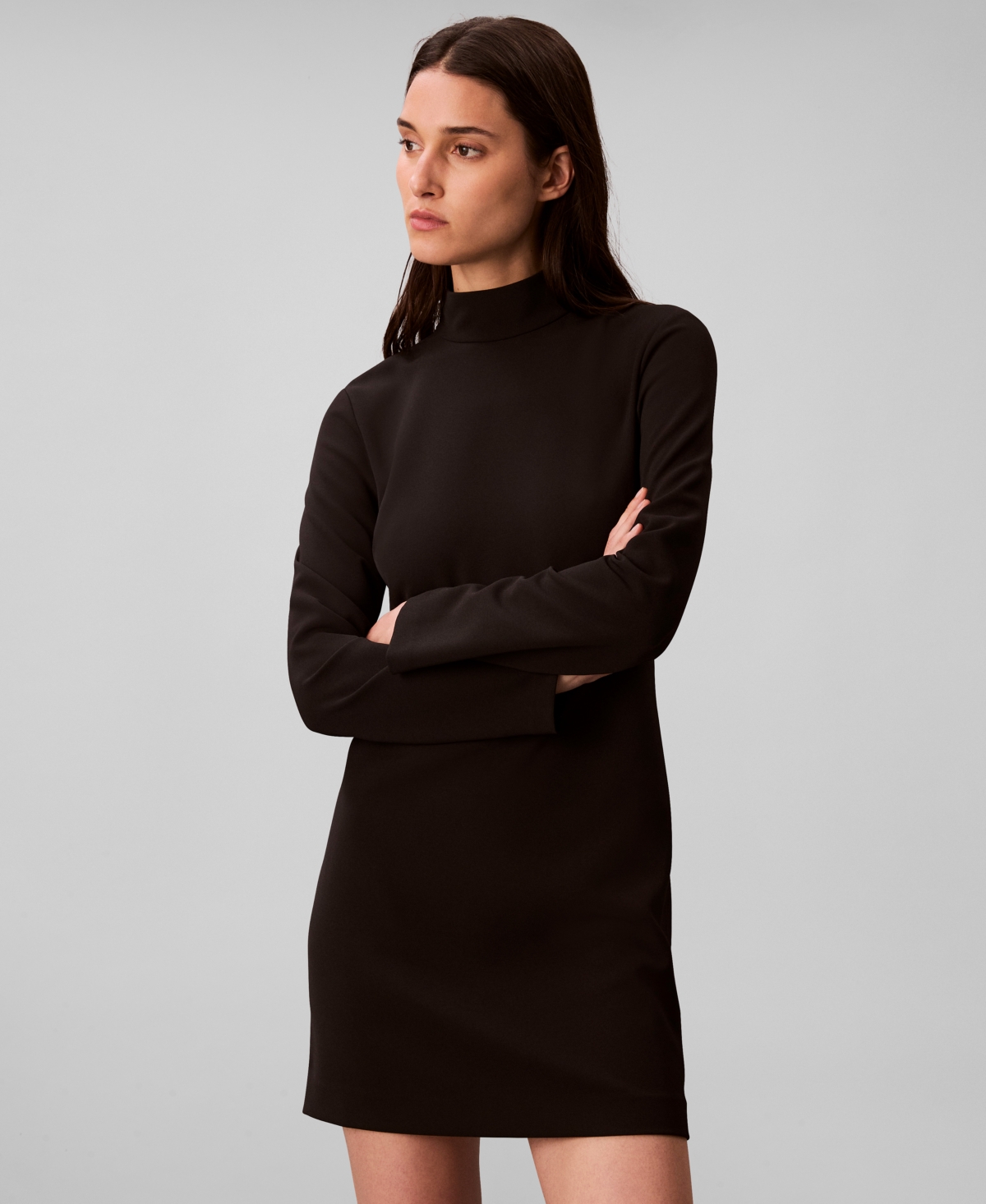 Click here for Calvin Klein Womens Long Sleeve Turtle Neck Mini D... prices