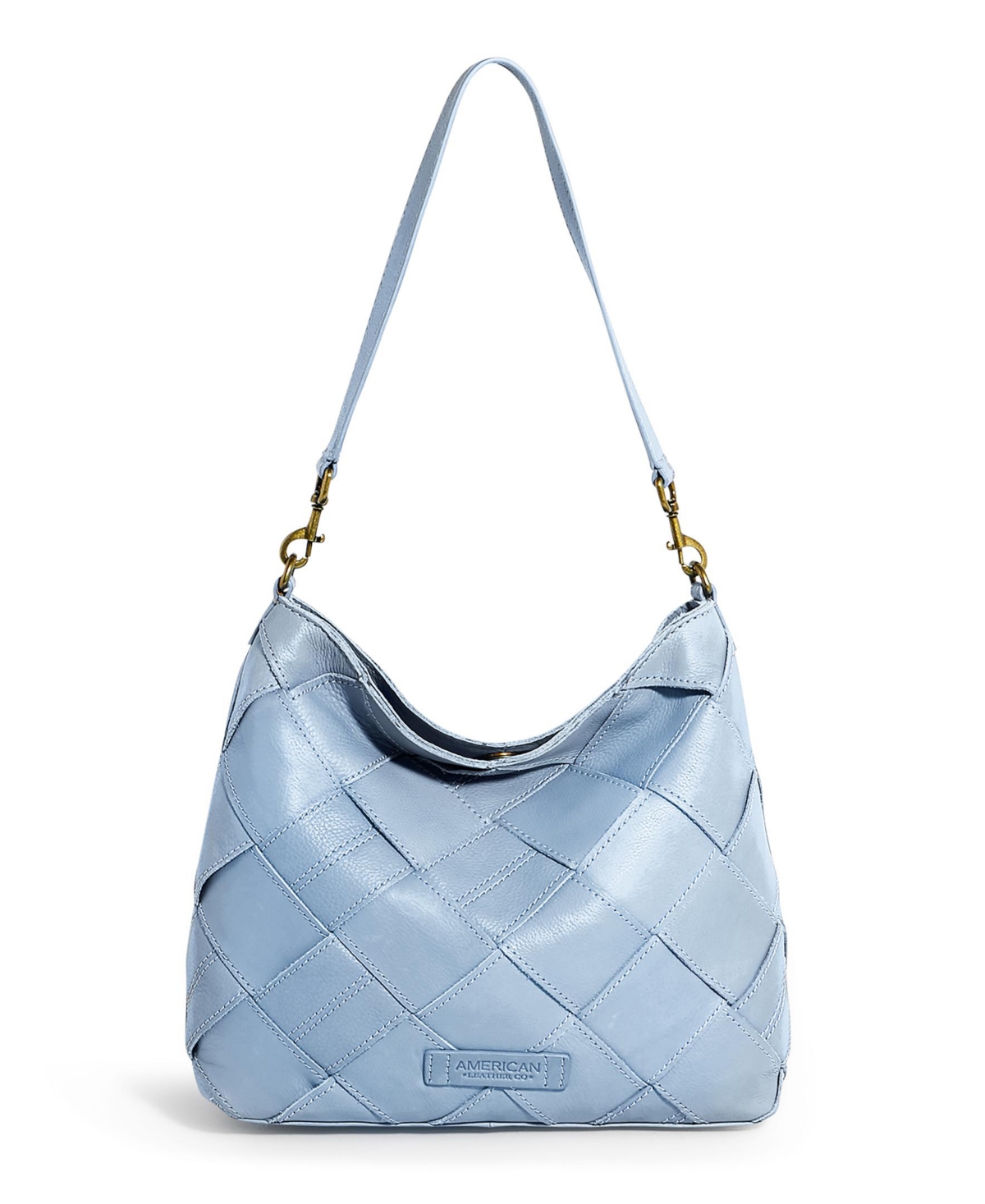 Click here for Mercer Woven Top Zip Hobo - Sea breeze smooth prices