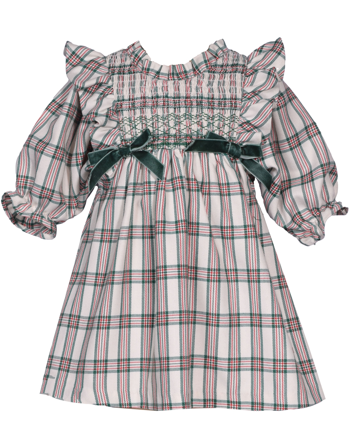 Click here for Bonnie Baby Baby Girls 2 Piece Ruffle Neck Smocked... prices