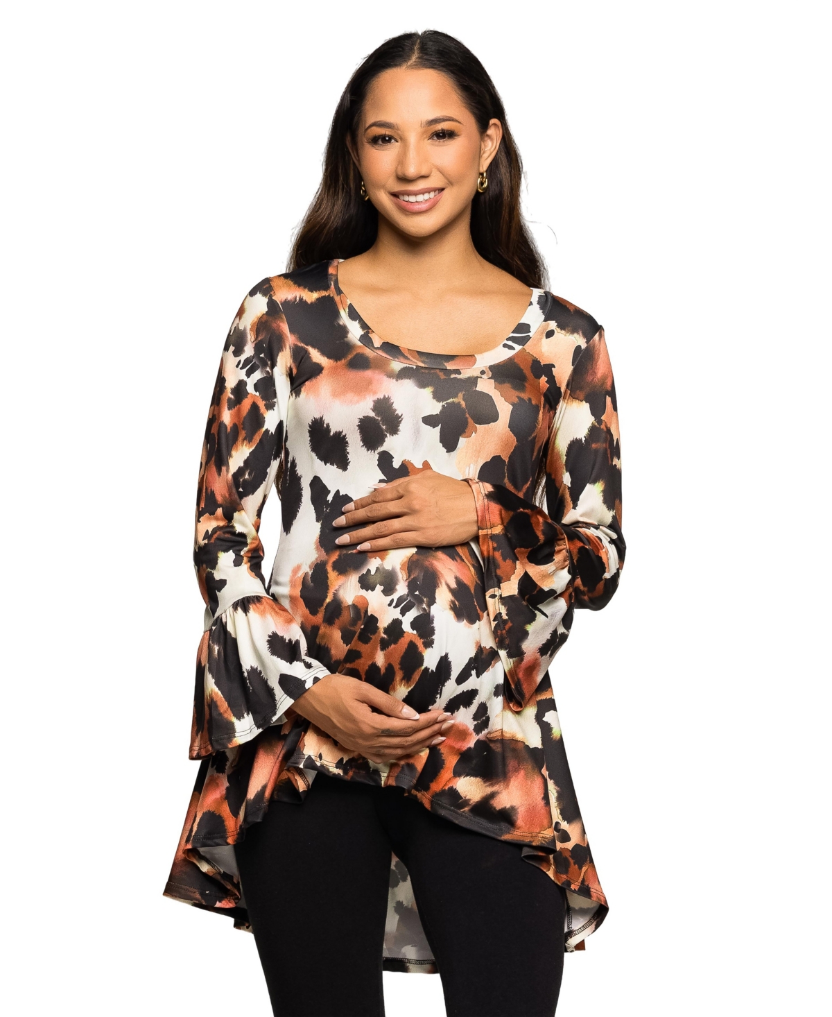 Click here for 24seven Comfort Apparel Womens Maternity Scoop Nec... prices