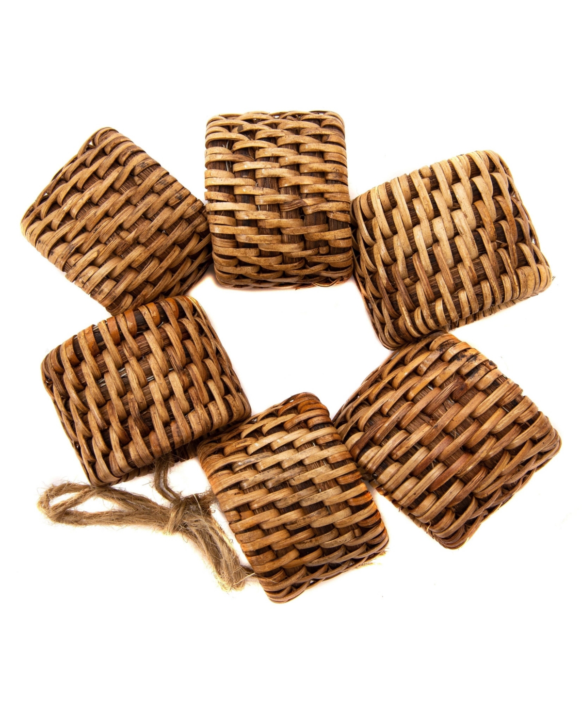 Click here for Artifacts Rattan Oval Napkin Rings - 6 piece set -... prices