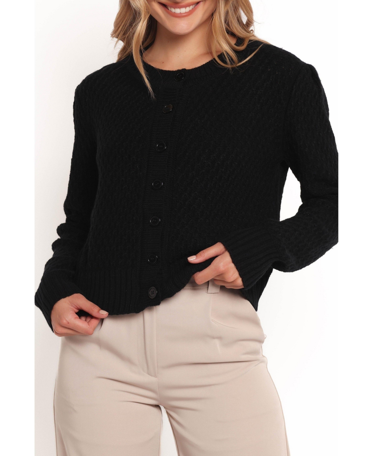 Click here for Petal and Pup Womens Ozara Cardigan - Black prices