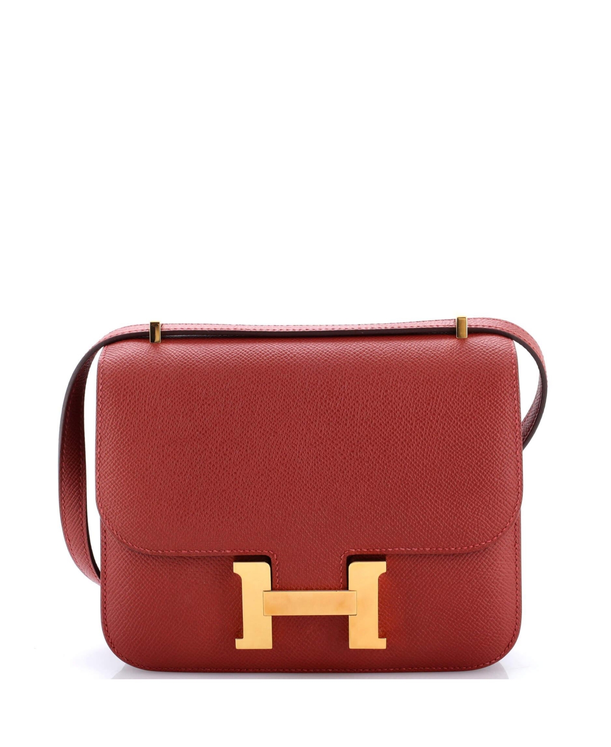Click here for Pre-Owned HERMES 18 Constance Nm Bag Epsom - Red prices