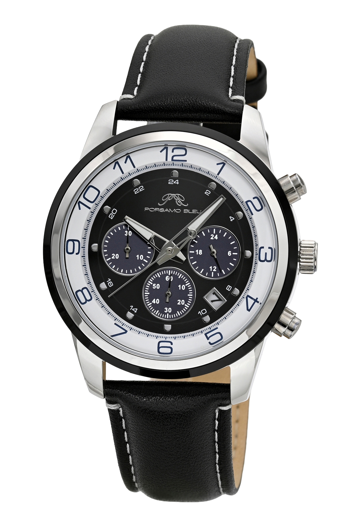 Click here for Porsamo Bleu Mens Arthur Genuine Leather Band Watc... prices