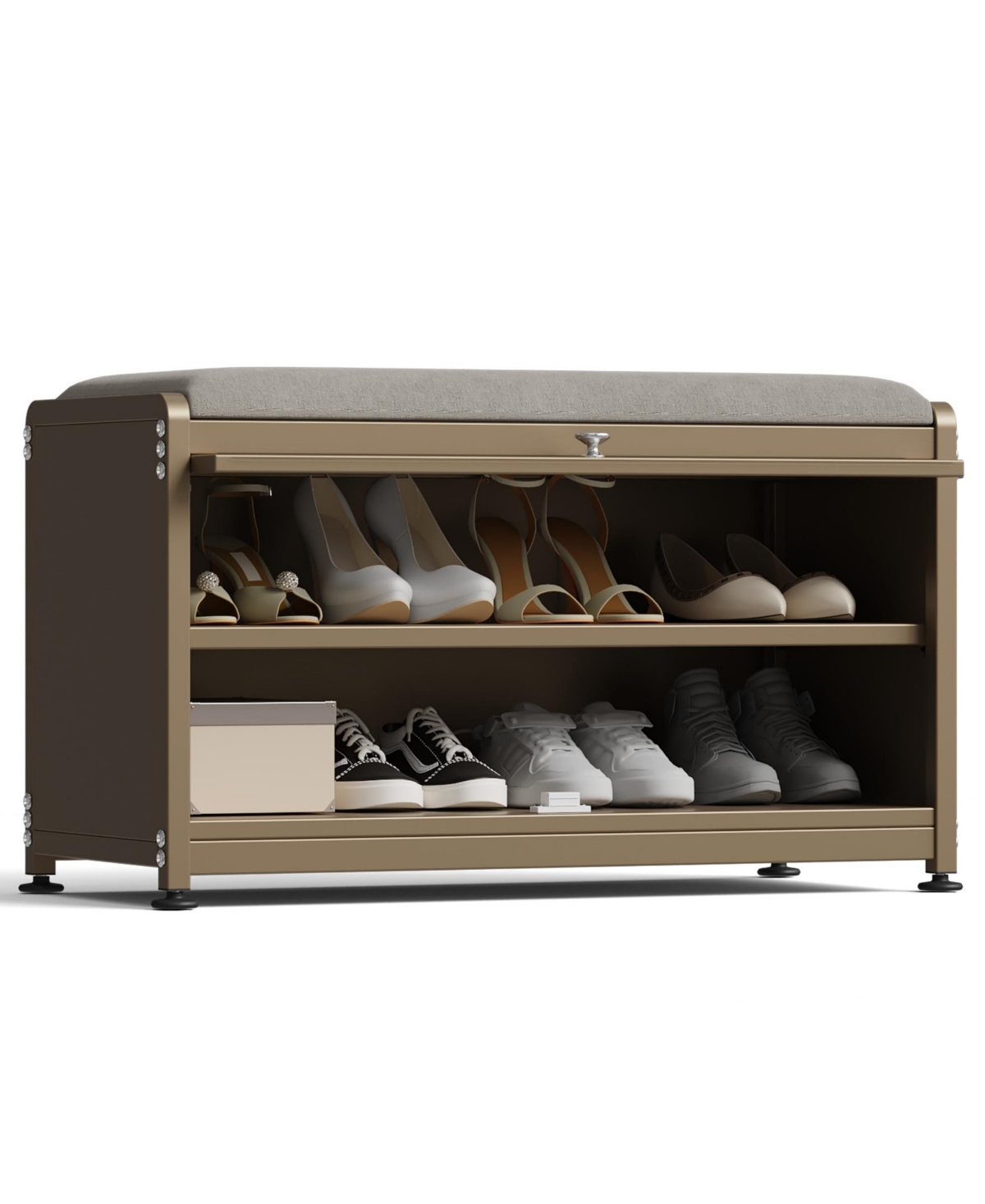 Click here for Shoe Storage Bench with Cushion Seat  Modern Shoe... prices