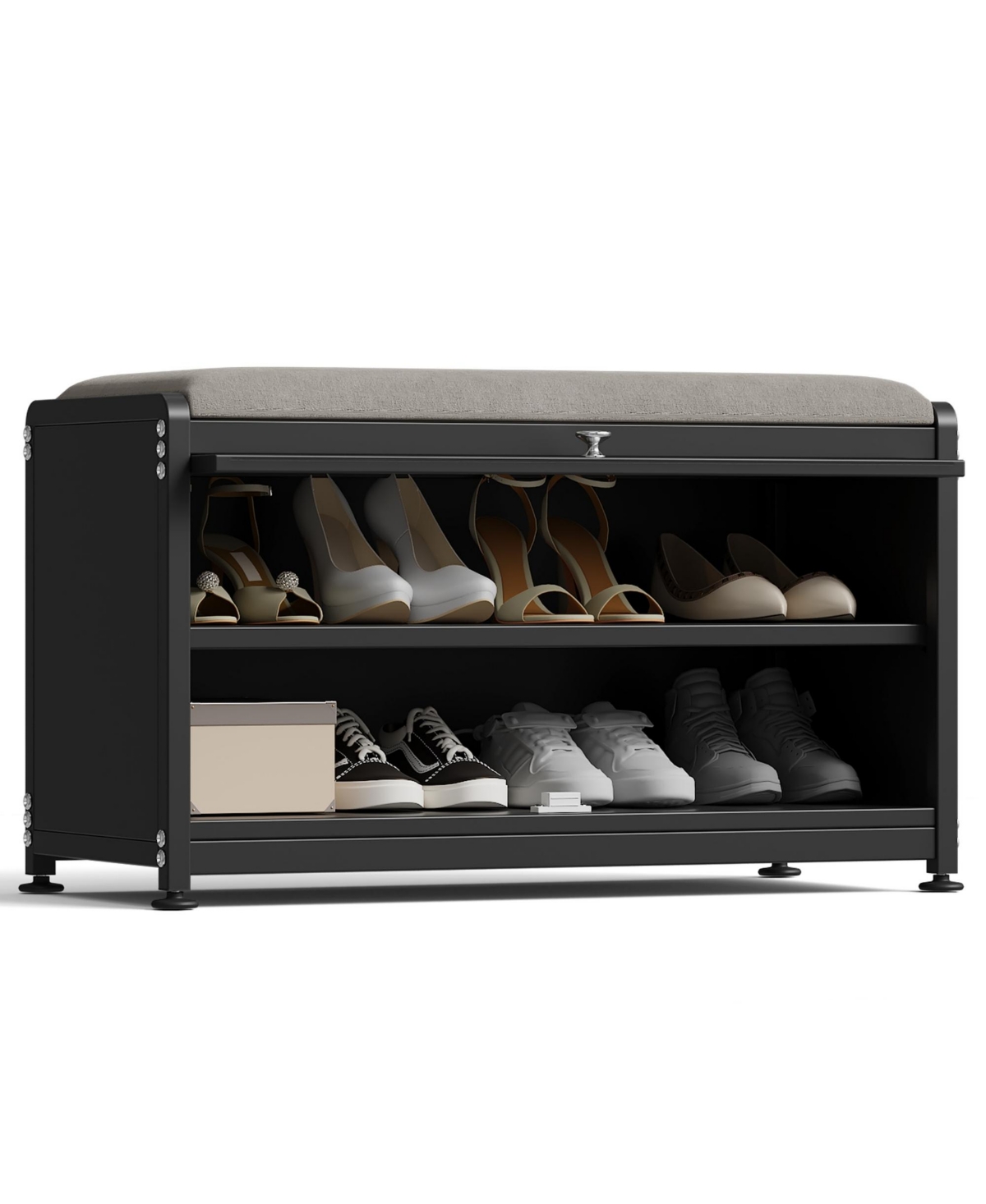 Click here for Shoe Storage Bench with Cushion Seat  Modern Shoe... prices