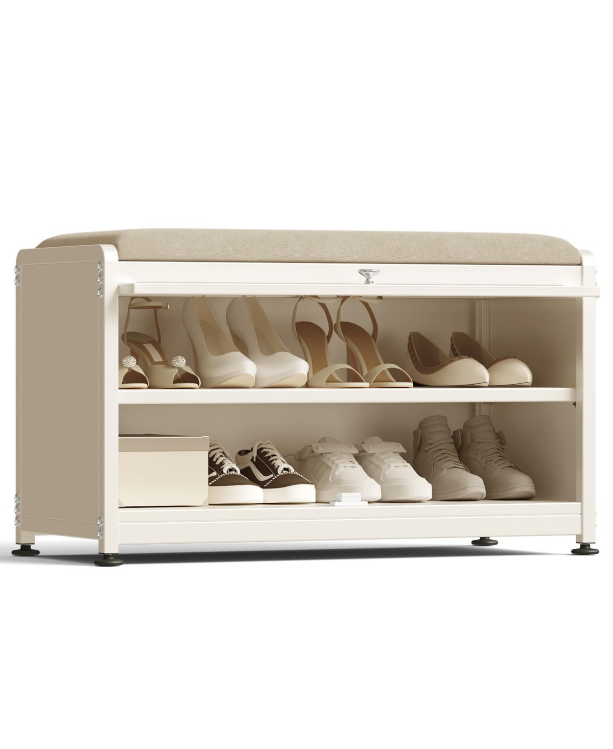 Click here for Shoe Storage Bench with Cushion Seat  Modern Shoe... prices