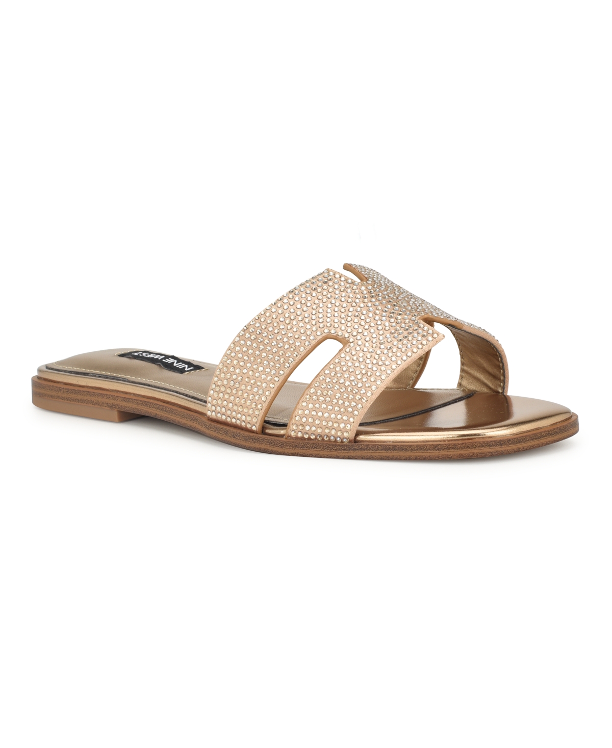 Click here for Nine West Womens Giselleh Embellished Flat Sandals... prices