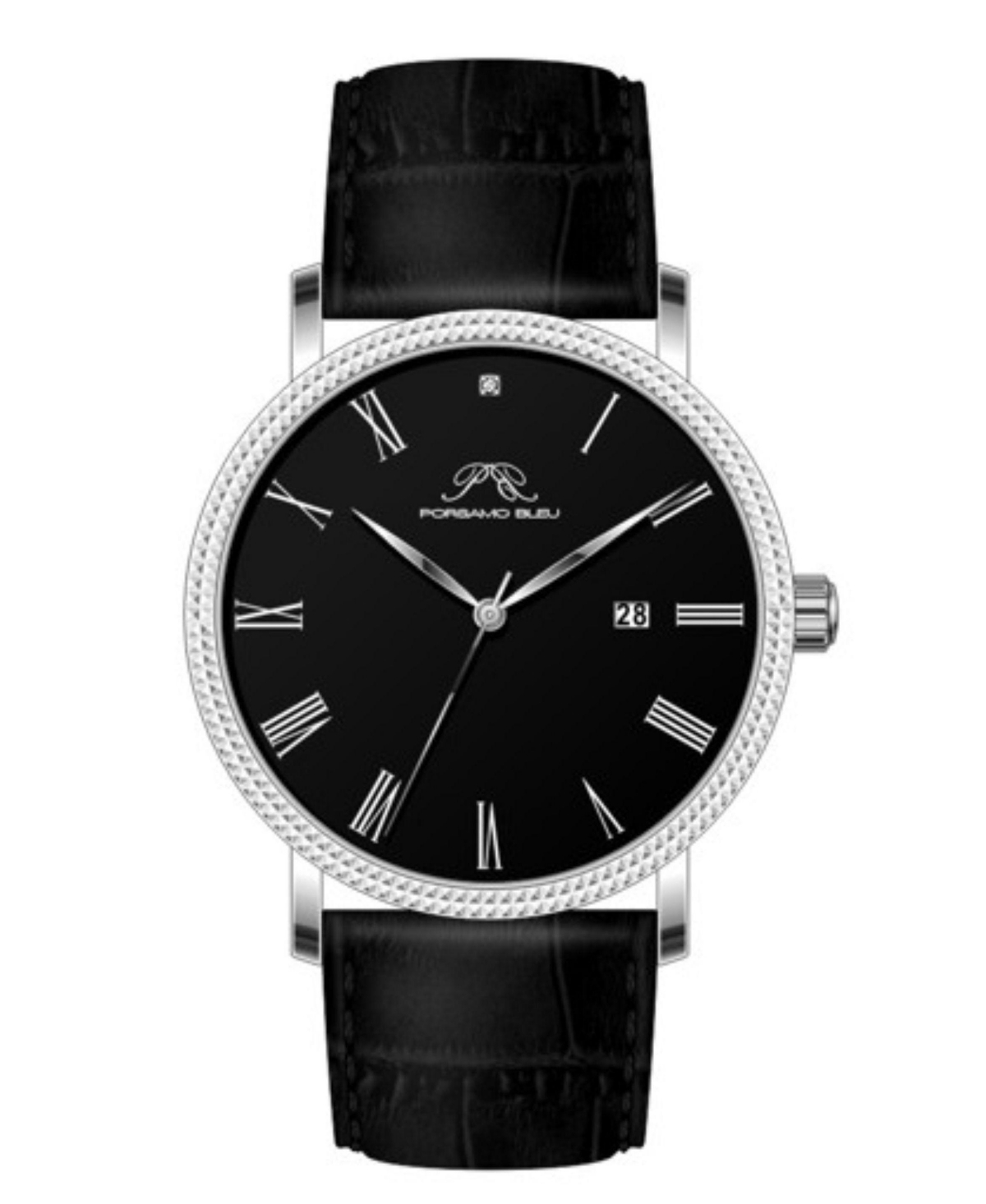 Click here for Porsamo Bleu Mens Veritas 1 Genuine Leather Band W... prices