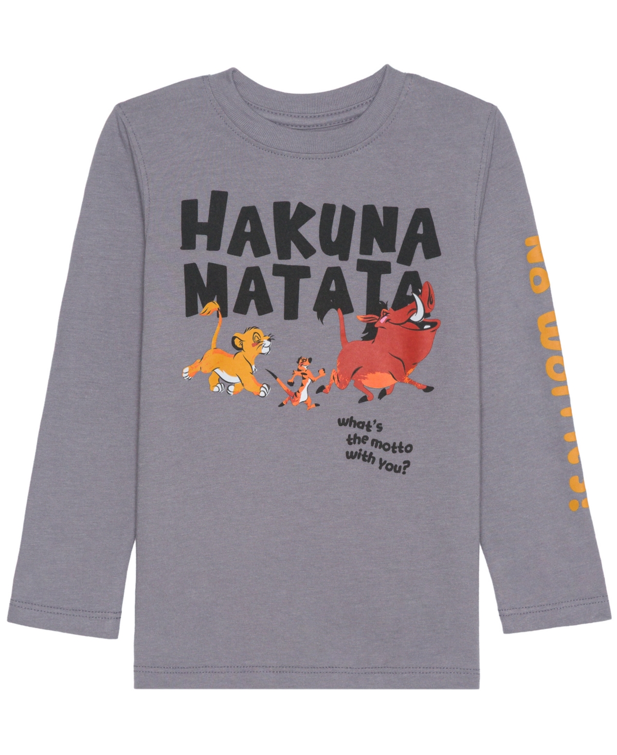 Click here for Lion King Boys Toddler 2T-5T Hakuna Matata Long Sl... prices