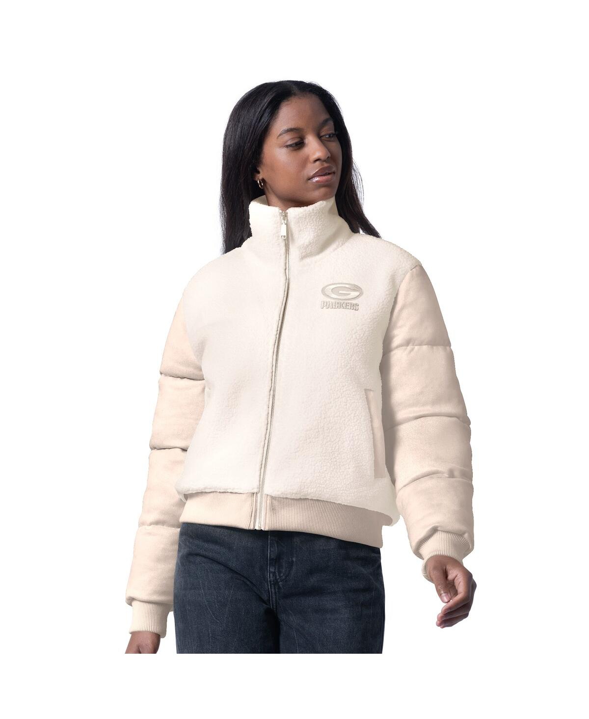 Click here for G-iii 4Her by Carl Banks Womens Cream Green Bay Pa... prices