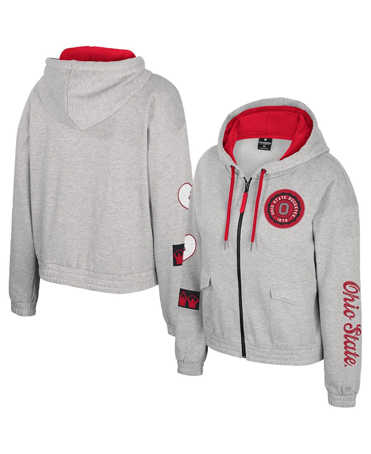 Click here for Colosseum Womens Gray Ohio State Buckeyes Alfie Fu... prices