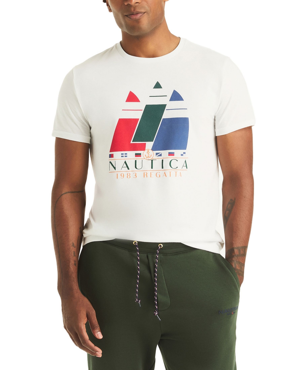 Click here for Nautica Mens Graphic Print Short Sleeve T-Shirt -... prices