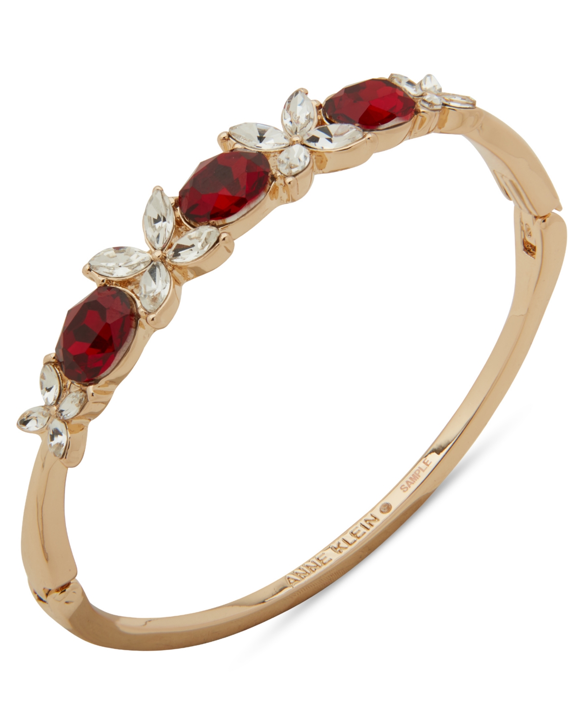 Click here for Anne Klein Siam and Crystal Boxed Gold-Tone Floral... prices