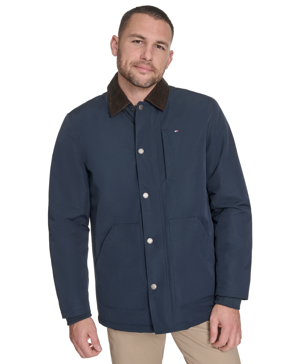 Click here for Tommy Hilfiger Mens Collared Highland Barn Coat -... prices