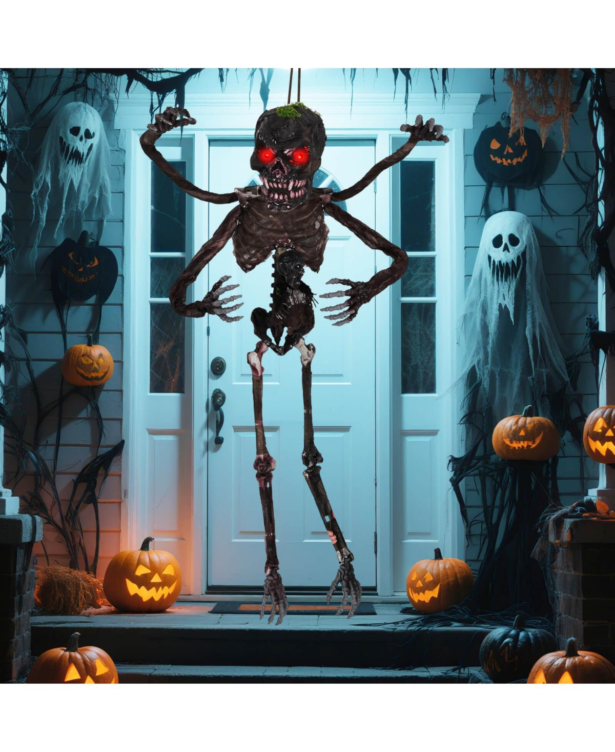 Click here for 6 Ft Animated Halloween Decoration Hanging Zombie... prices