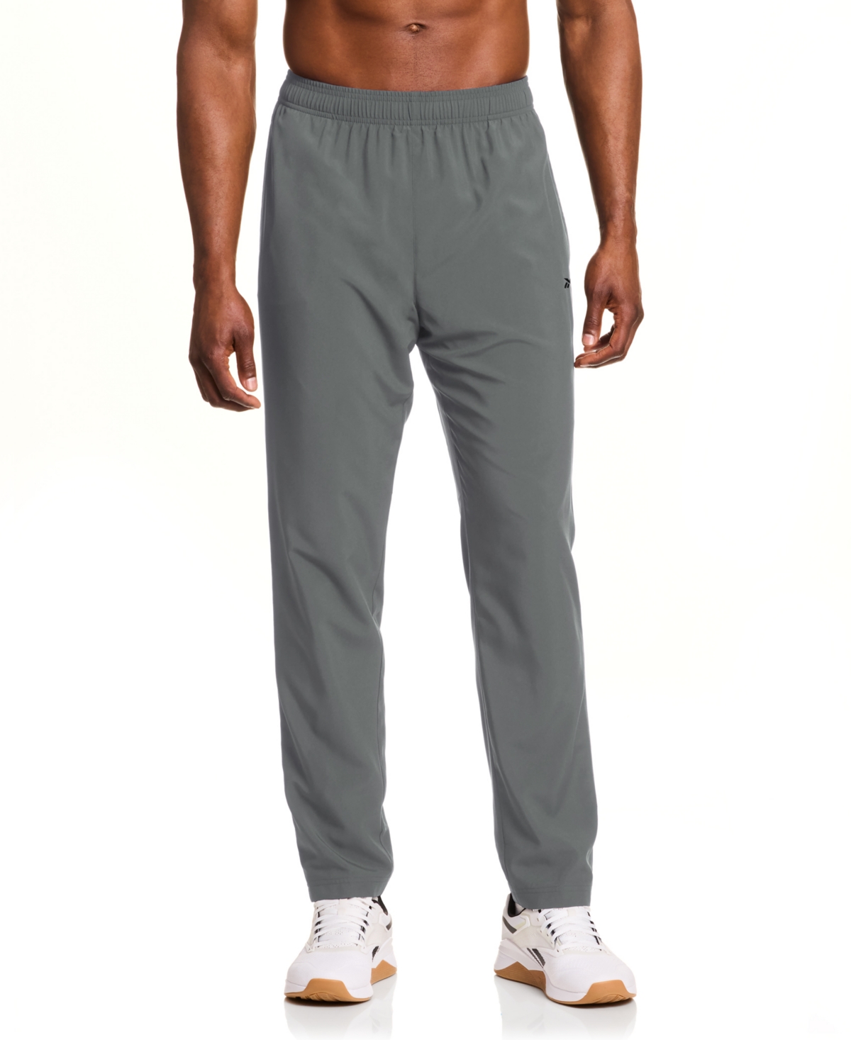Click here for Reebok Mens Regular-Fit Woven Pants - Gray prices