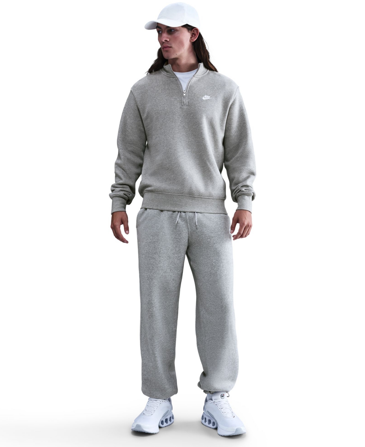 Click here for Nike Mens Sportswear Club Half-Zip Fleece Top - Da... prices