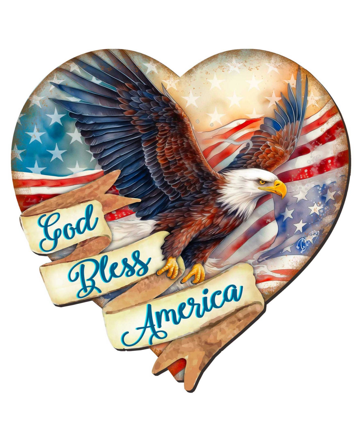 Click here for Designocracy God Bless America Patriotic Eagle Dec... prices