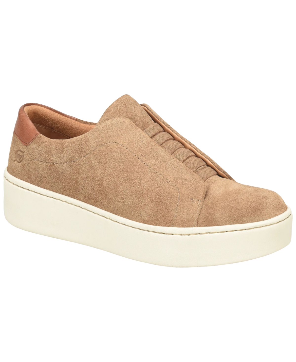 Click here for Born Womens Mazzy Slip On Sneakers - Taupe prices