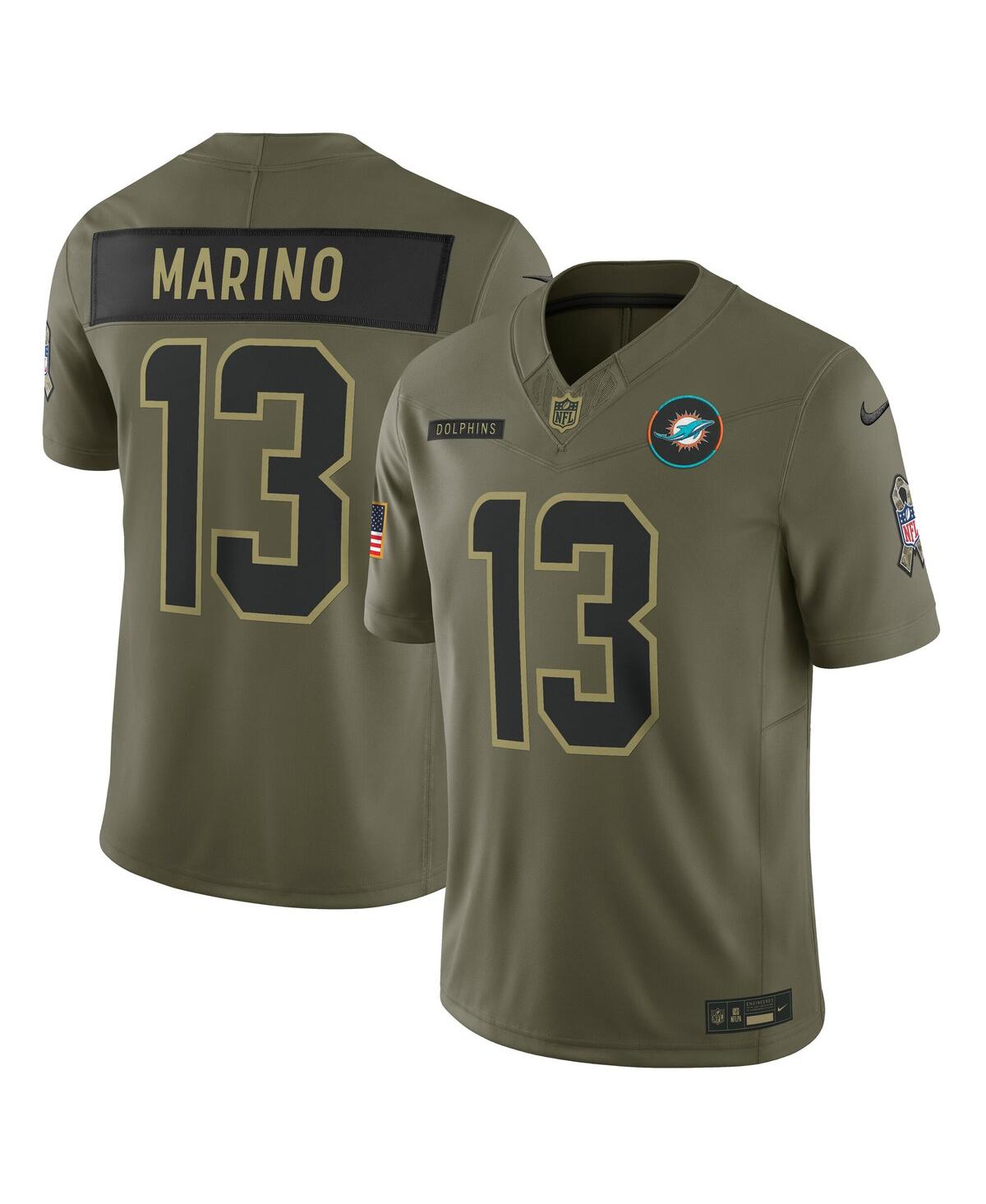Click here for Nike Mens Dan Marino Olive Miami Dolphins 2025 Sal... prices