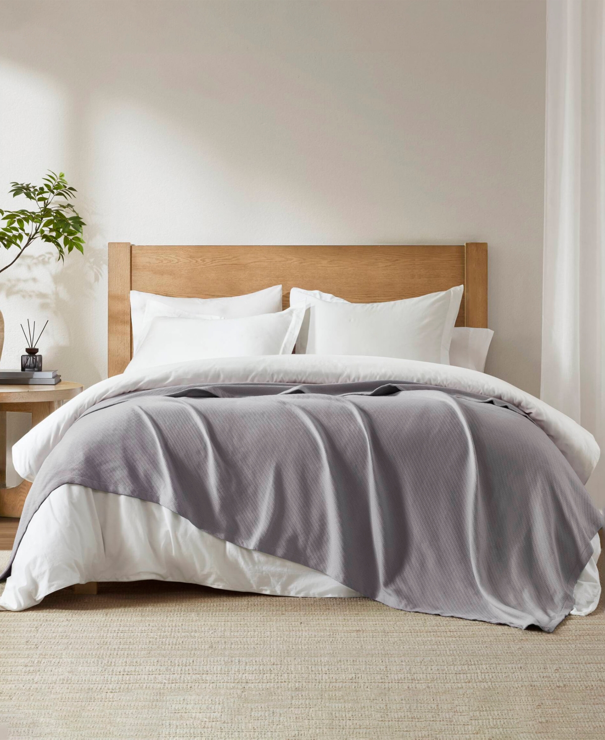 Click here for Madison Park Liquid Cotton Blanket  King - Grey prices