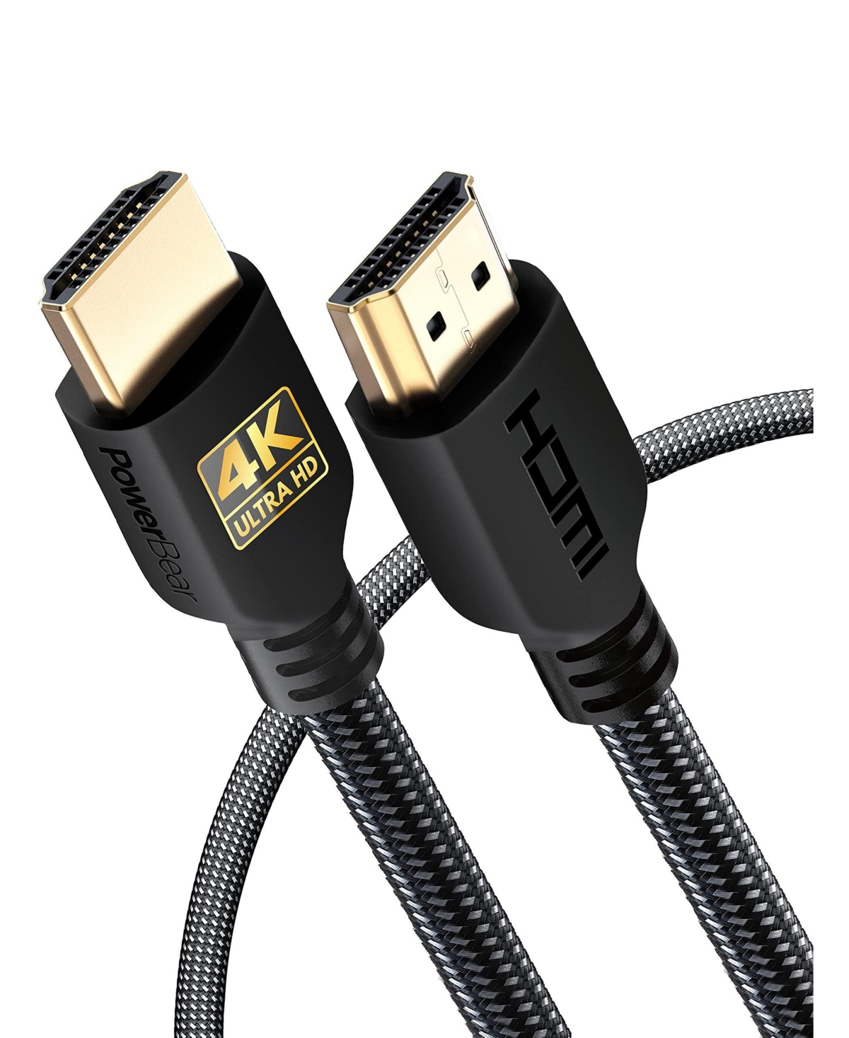 Click here for Powerbear Hdmi Cable 2-Pack High Speed Braided Gol... prices