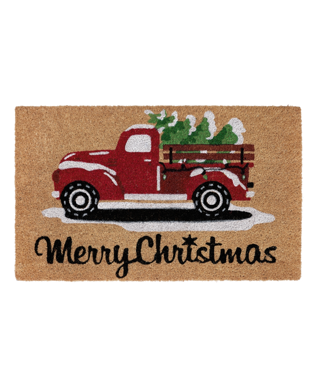 Click here for Vcny Home Christmas Truck Outdoor Coir Doormat  18... prices