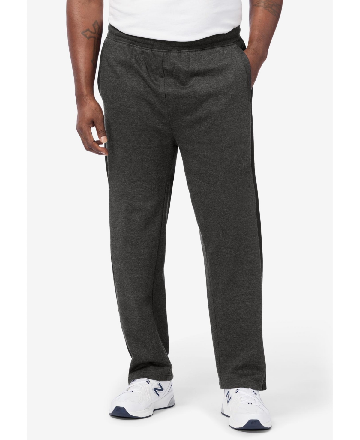 Click here for KingSize Big & Tall Tech Fleece Pants - Heather ch... prices