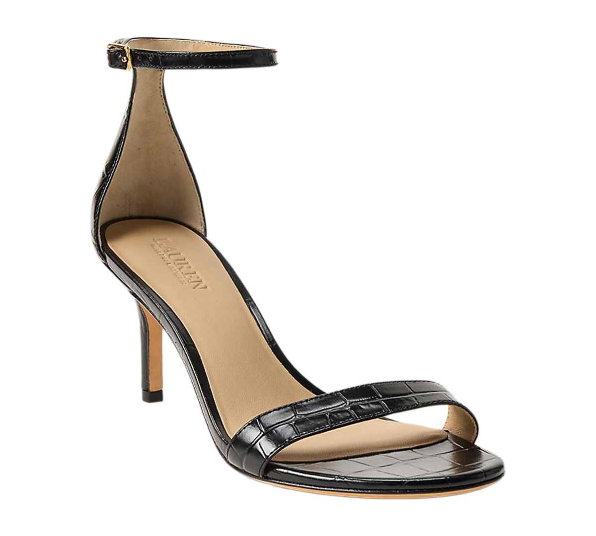 Click here for Lauren Ralph Lauren Womens Allie Mid-Heel Crocodil... prices