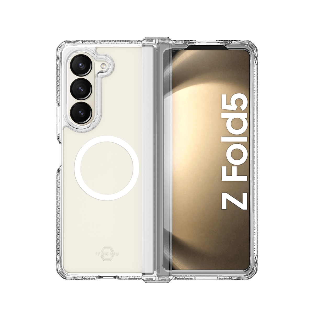 Click here for ITSkins Hybrid_R Clear Hinge MagSafe Case for Sams... prices