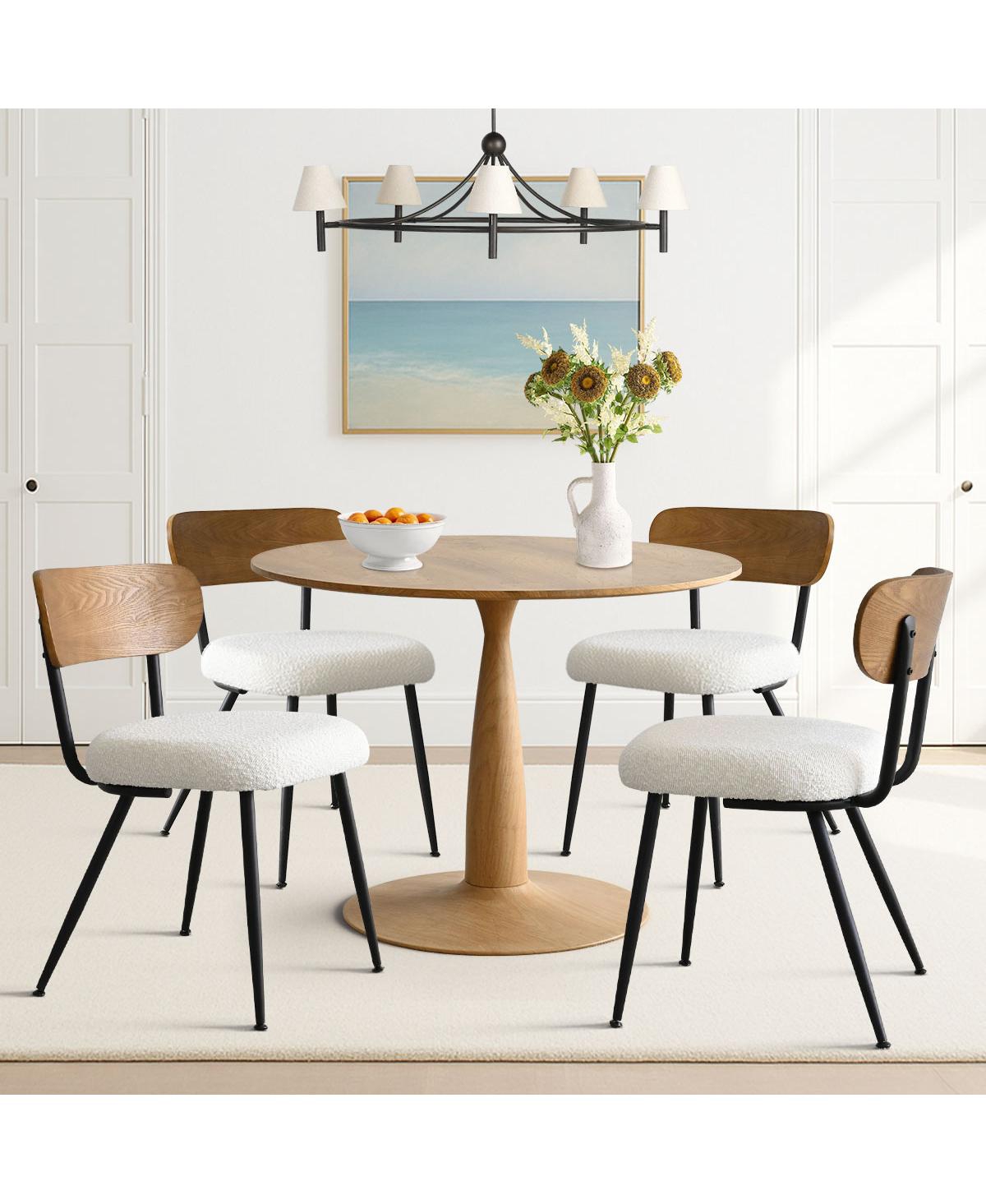 Click here for 5Maison Boucle -Piece 39.5 Inch Round Dining Set w... prices