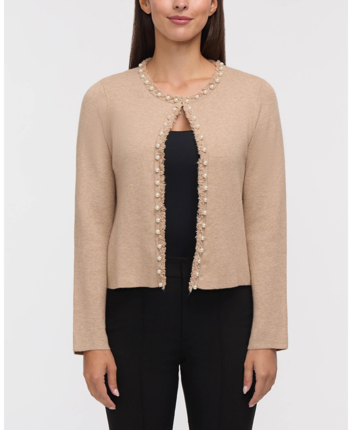 Click here for Ellen Tracy Womens Long Sleeve Open Cardigan with... prices