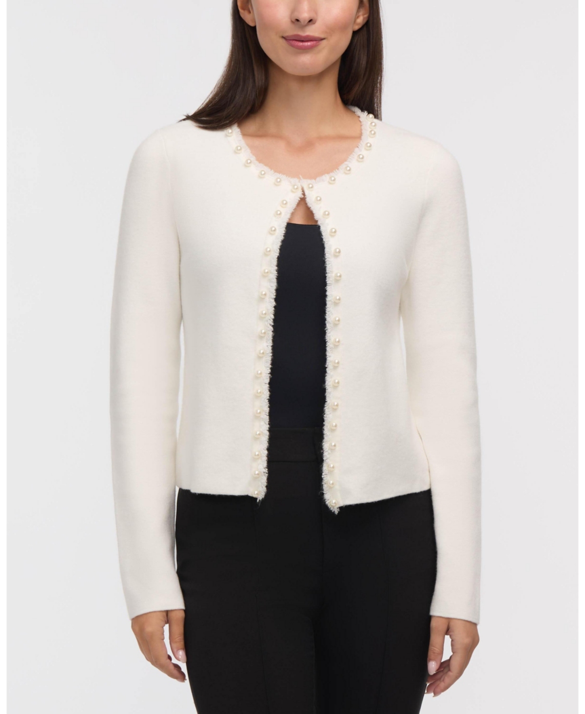 Click here for Ellen Tracy Womens Long Sleeve Open Cardigan with... prices