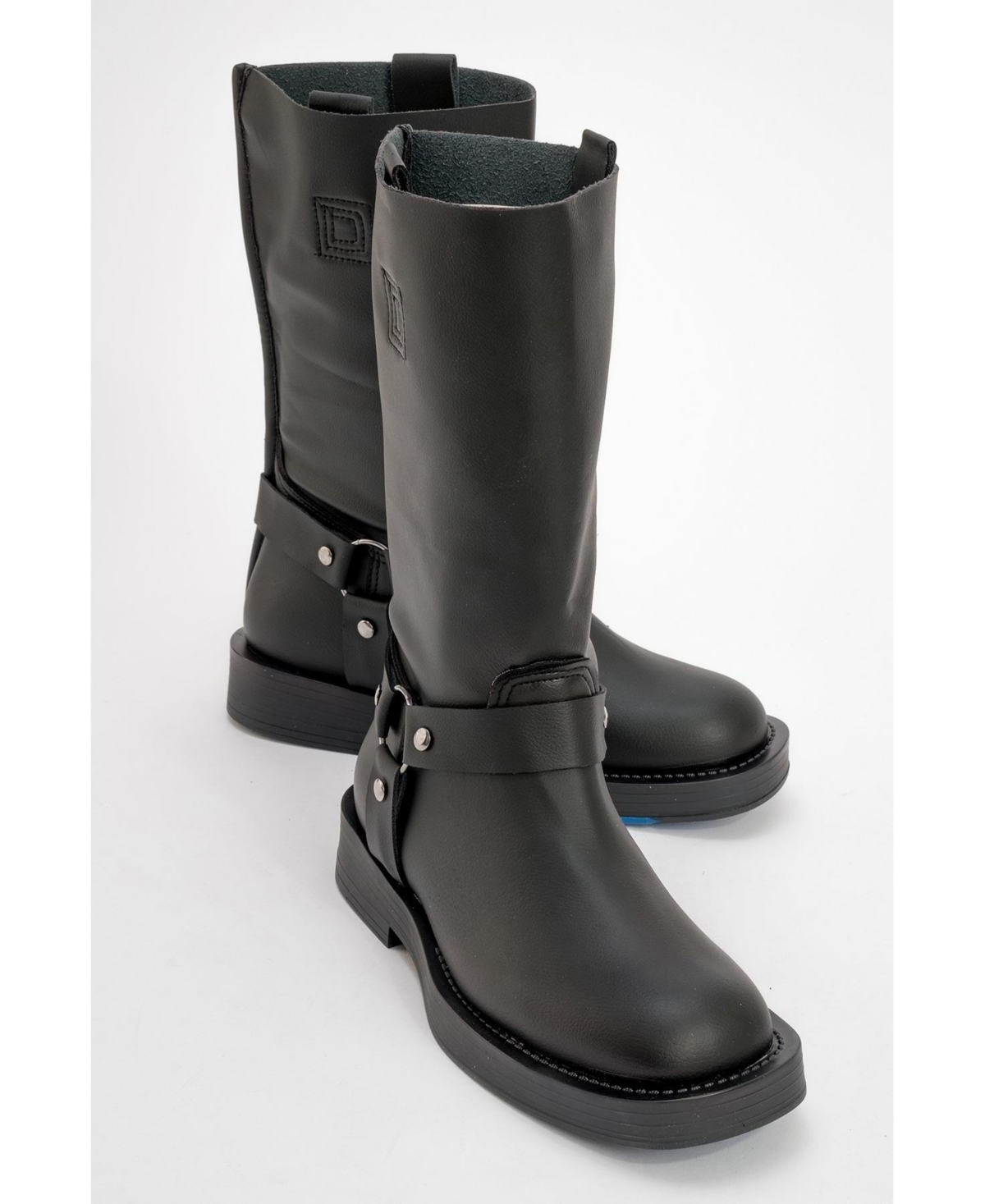 Click here for Prologue Shoes Solva Boot (Women) - Black faux lea... prices