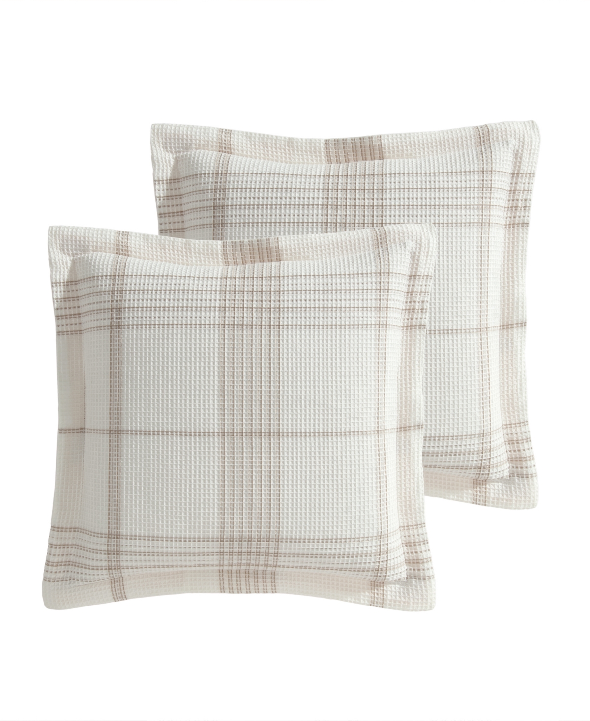 Click here for Levtex Home Waffle Plaid 2-Pc. Sham Set  European... prices