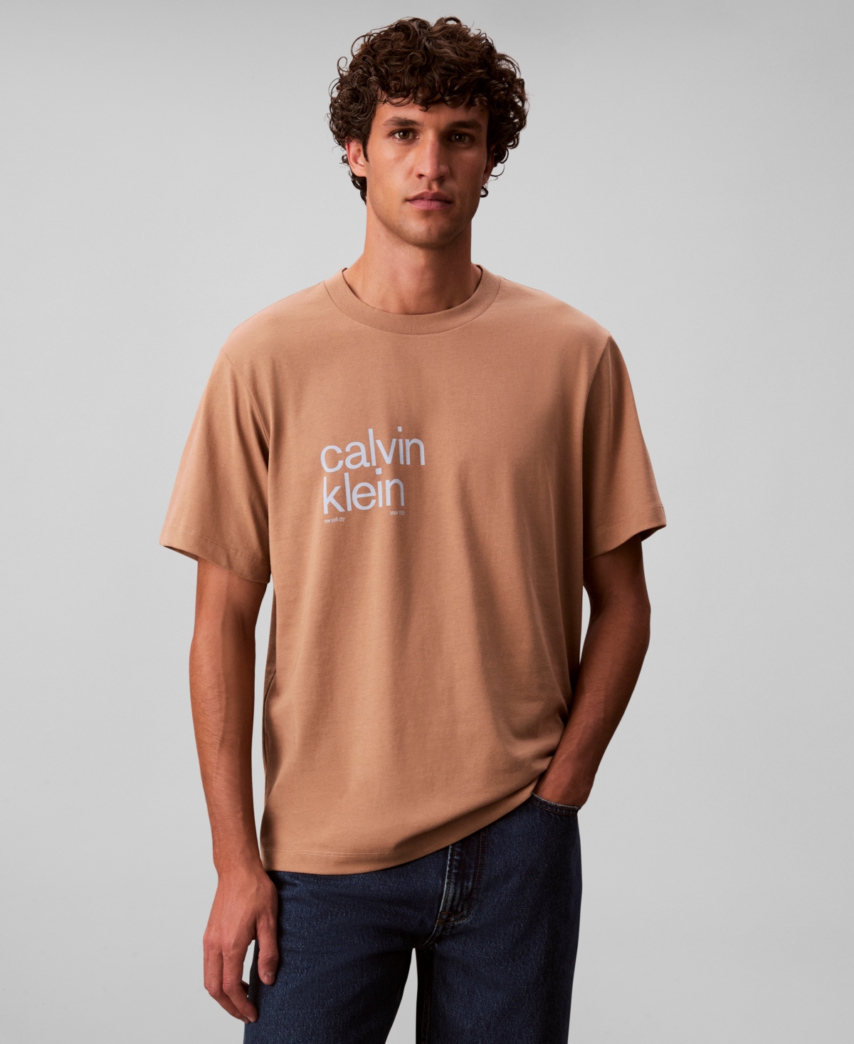 Click here for Calvin Klein Mens Circle Graphic Relaxed Fit T-Shi... prices