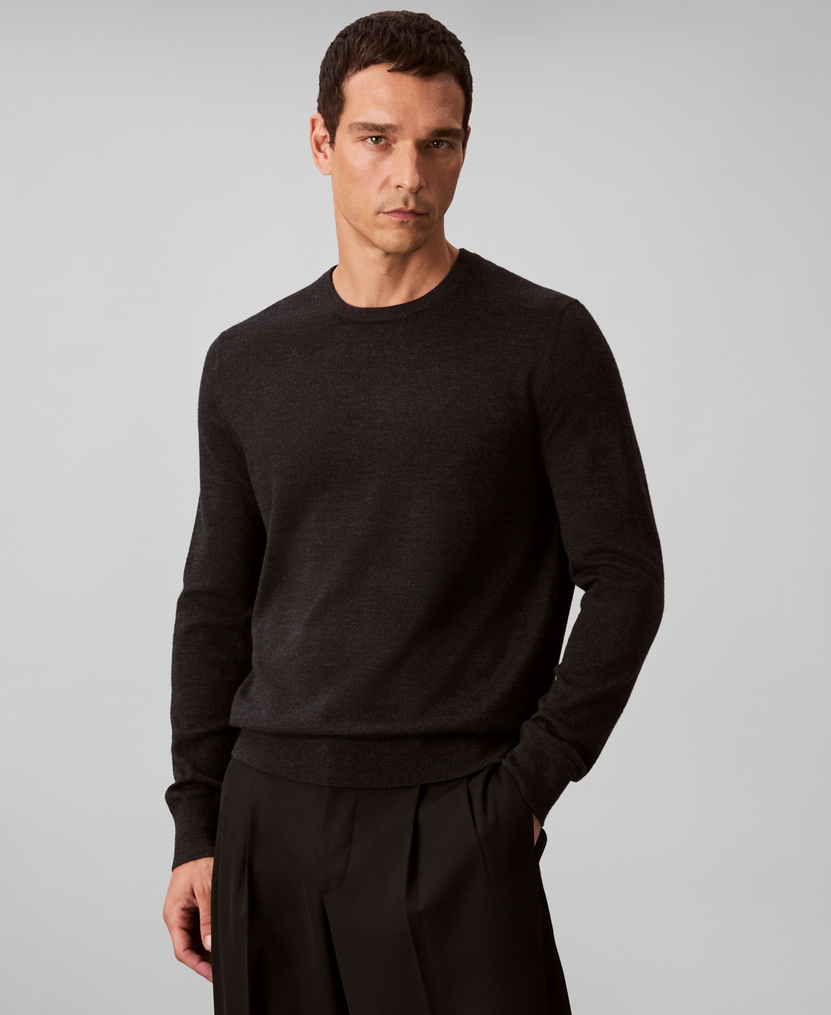 Click here for Calvin Klein Mens Classic Fit Crewneck Sweater - G... prices